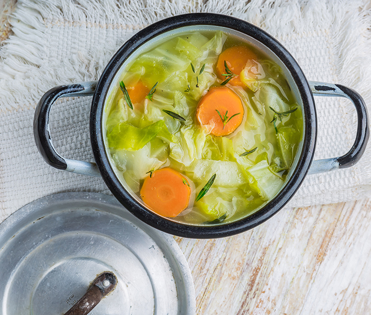 Cabbage Soup with Brown Rice Recipe | Curves