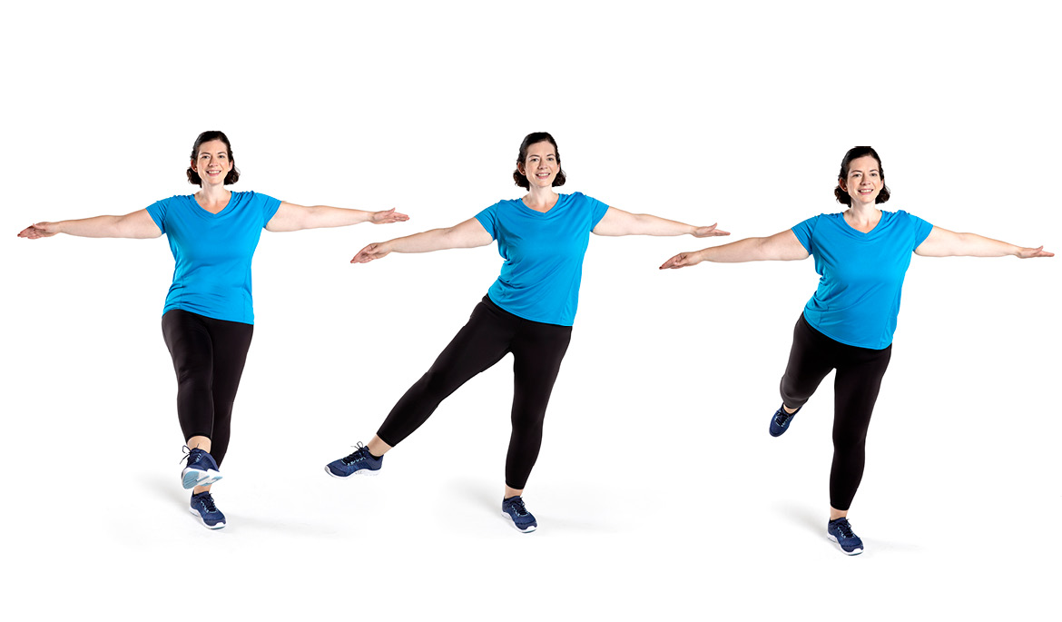 Unilateral 3-Way Kick - Curves